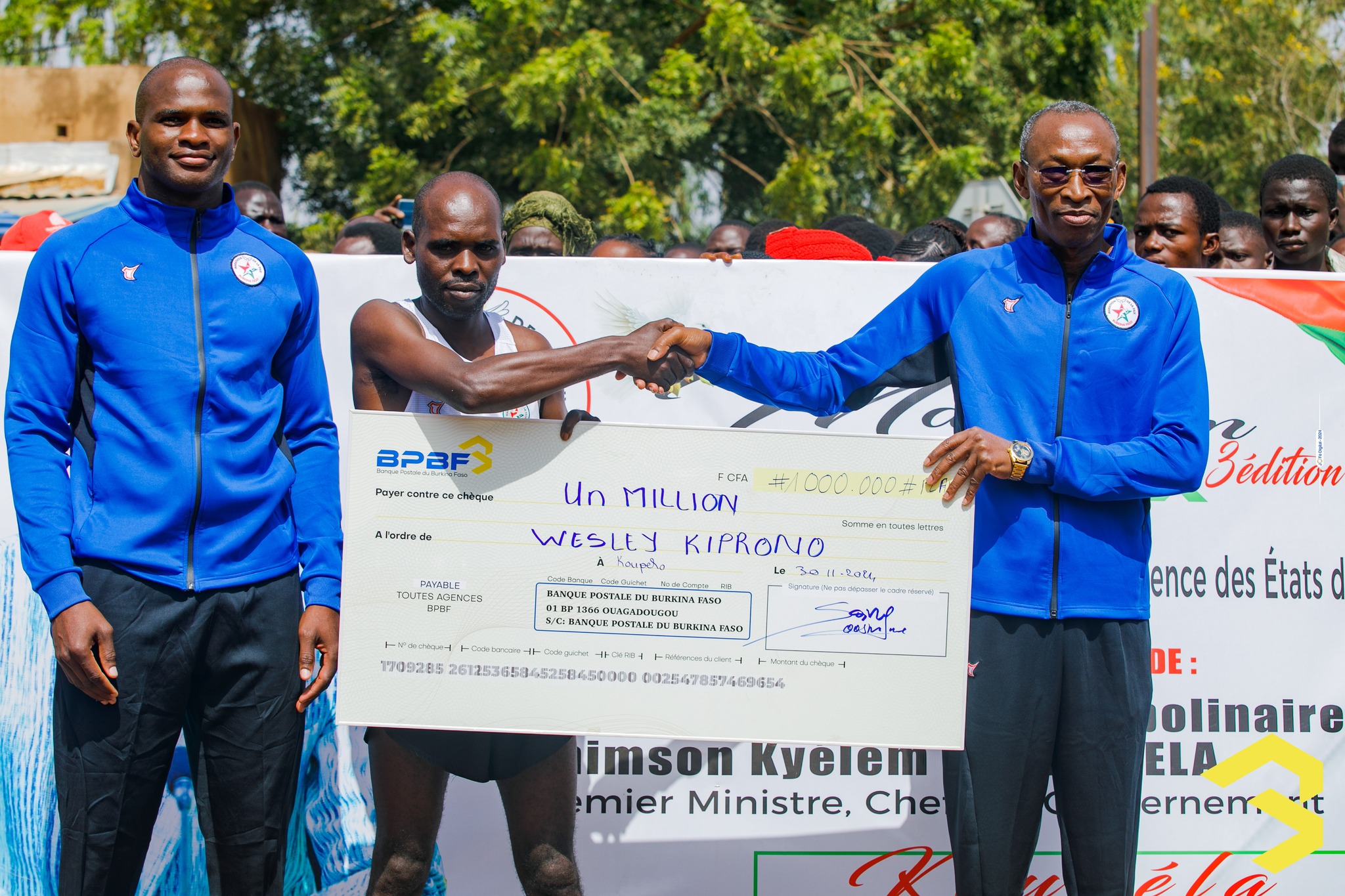 Marathon de la Paix : le Kenyan Wesley Kiprono remporte la 3e édition ...